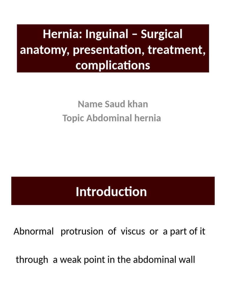 Hernia | PDF