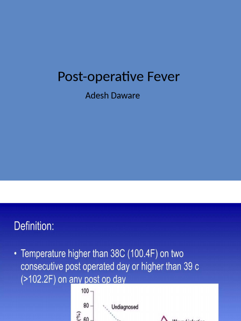 Postop Fever | PDF