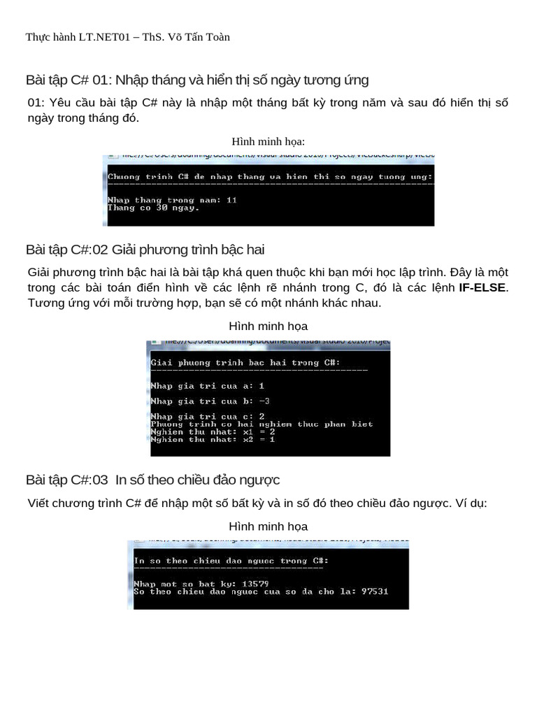 Baitapbuoi1 Ccoban Ifelse Looping Pdf 
