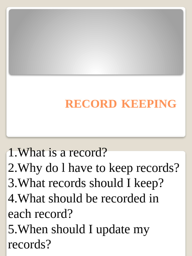 Essential Guide to Record Keeping | PDF | Teachers | Learning