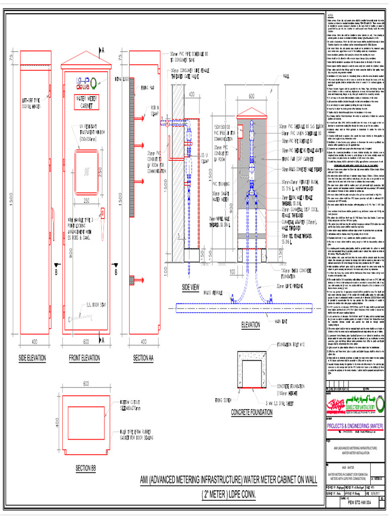 4.2inch Meter on PolyTube- Drawing PEW-STD-AMI-004 | PDF