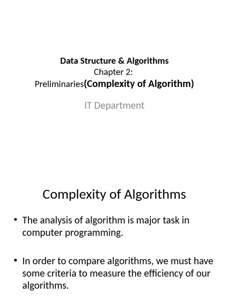 DSA Ch2 2complexity | PDF