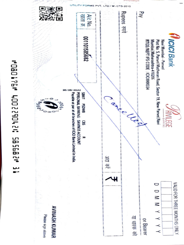 cheque scan new | PDF