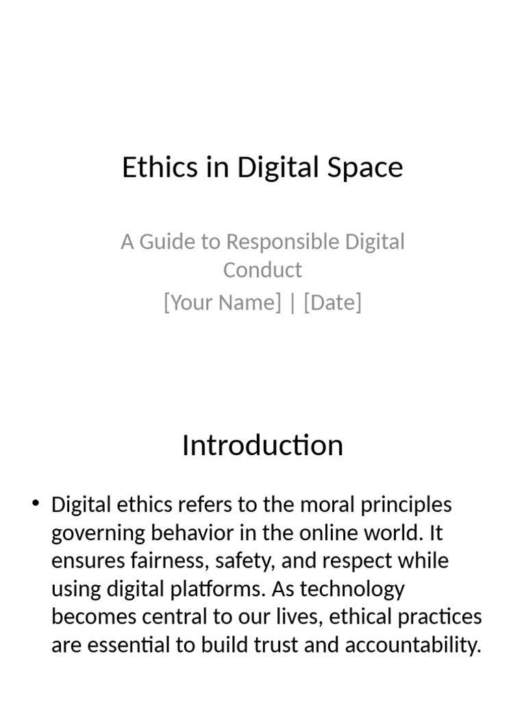 Ethics in Digital Space Detailed No Images | PDF | Privacy | Cyberbullying