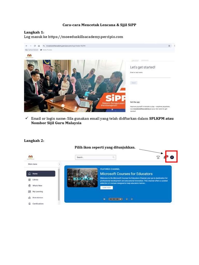 Cara-Cara Cetak Sijil & Lencana SiPP | PDF Cara-Cara Cetak Sijil & Lencana SiPP | PDF