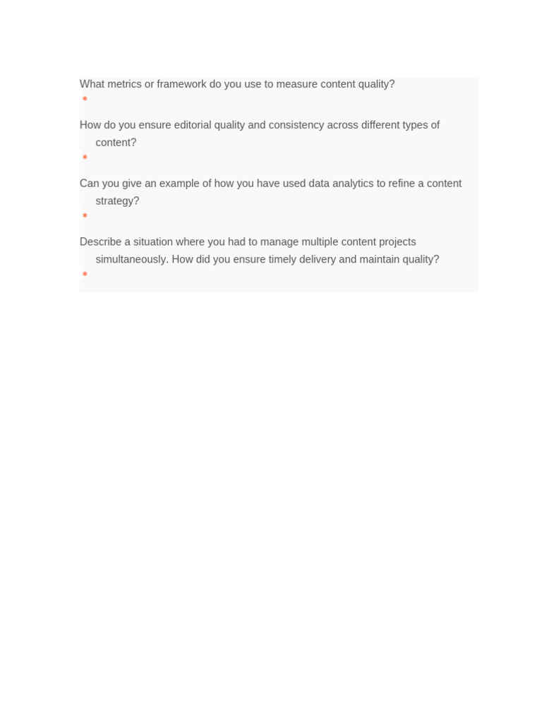 Interview Prep Questions | PDF