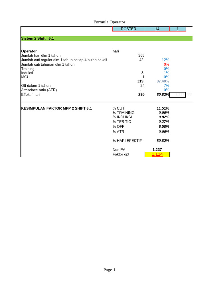 Perhitungan MPP - Opt DRV | PDF