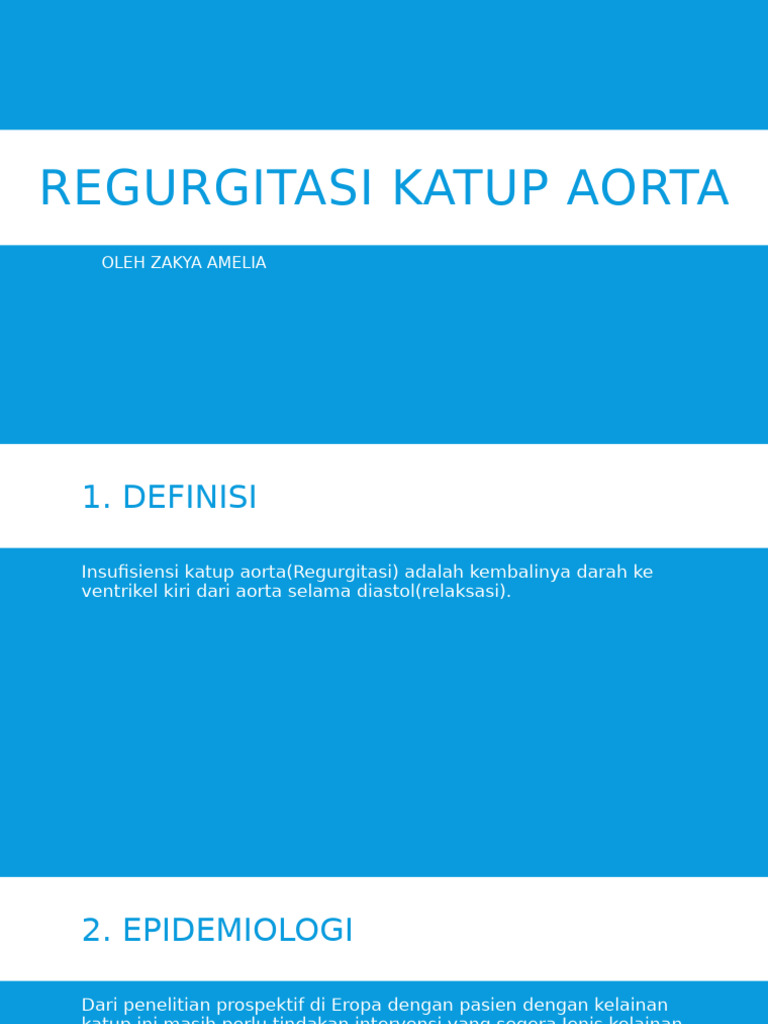 REGURGITASI KATUP AORTA ppt mnggu 3 | PDF