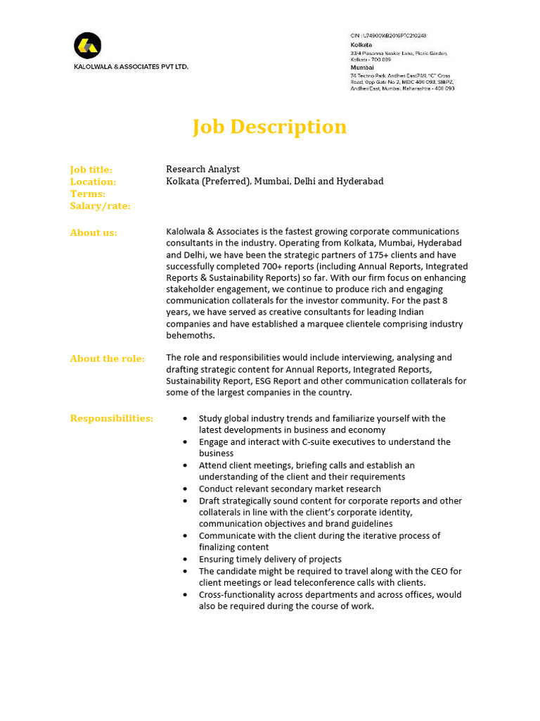 Research Analyst - JD Summers | PDF | Business | Economies