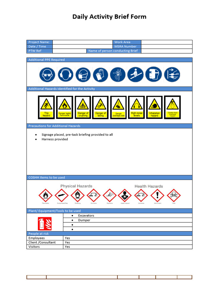 Construction Safety Briefing | PDF