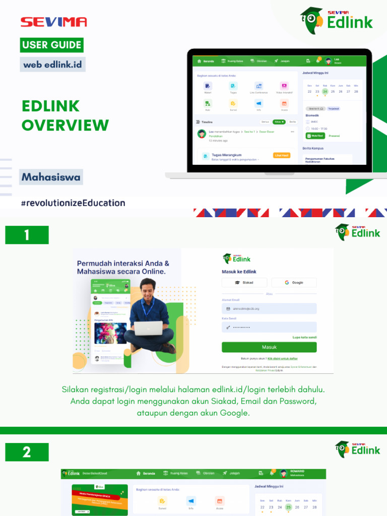 Panduan Edlink untuk Mahasiswa | PDF