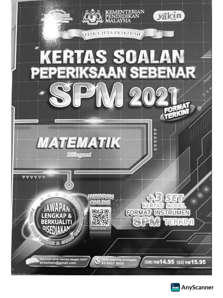 2023 SPM Math Past Year 2021 Yakin | PDF
