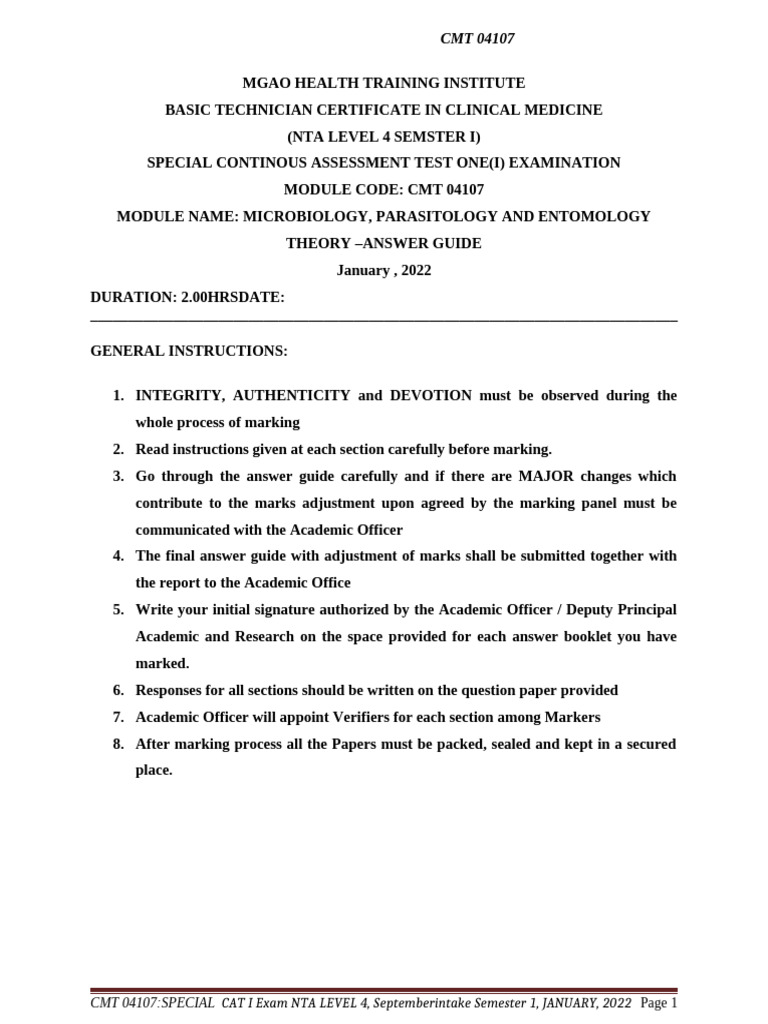 Cat 1 Special Micro Qns - 105820 | PDF | Virus | Pathogen