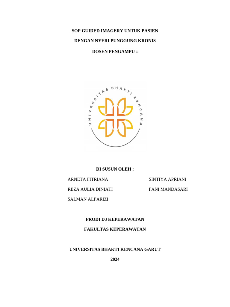 SOP Guided Imagery_Kel 2 Komplementer | PDF