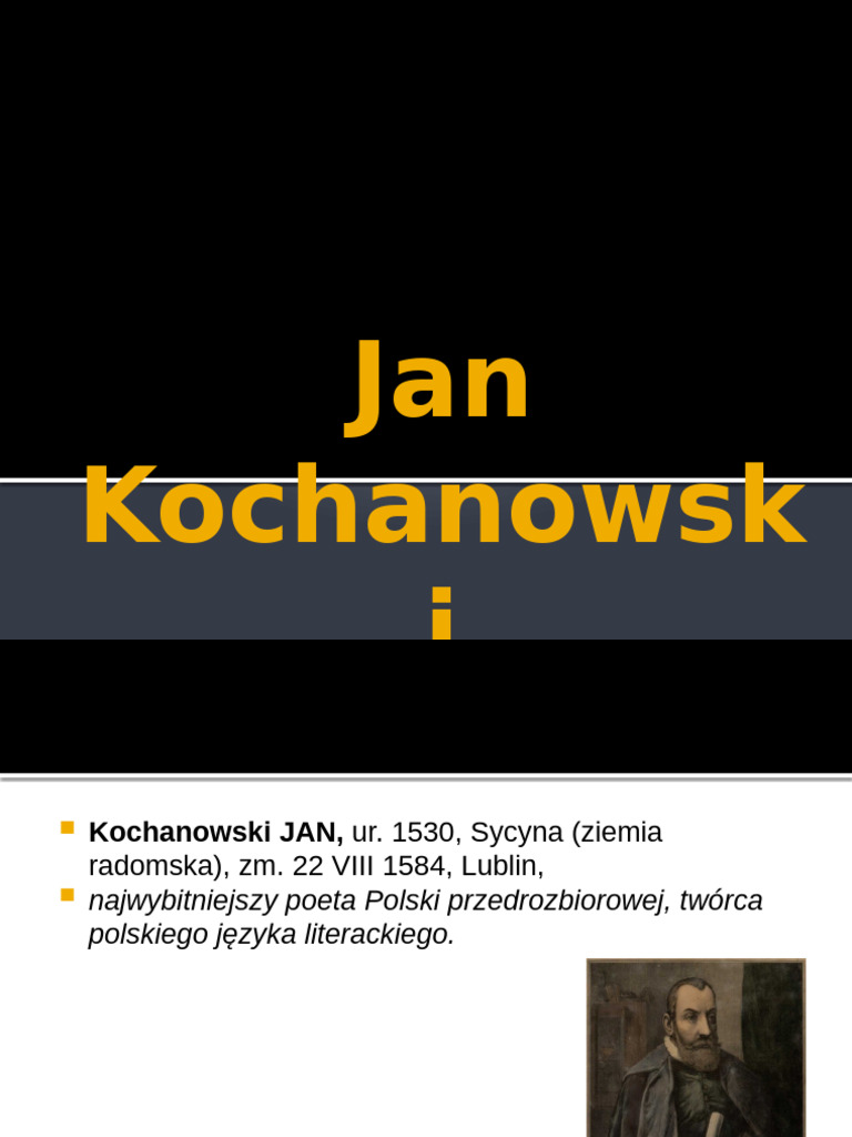 Jan Kochanowski | PDF