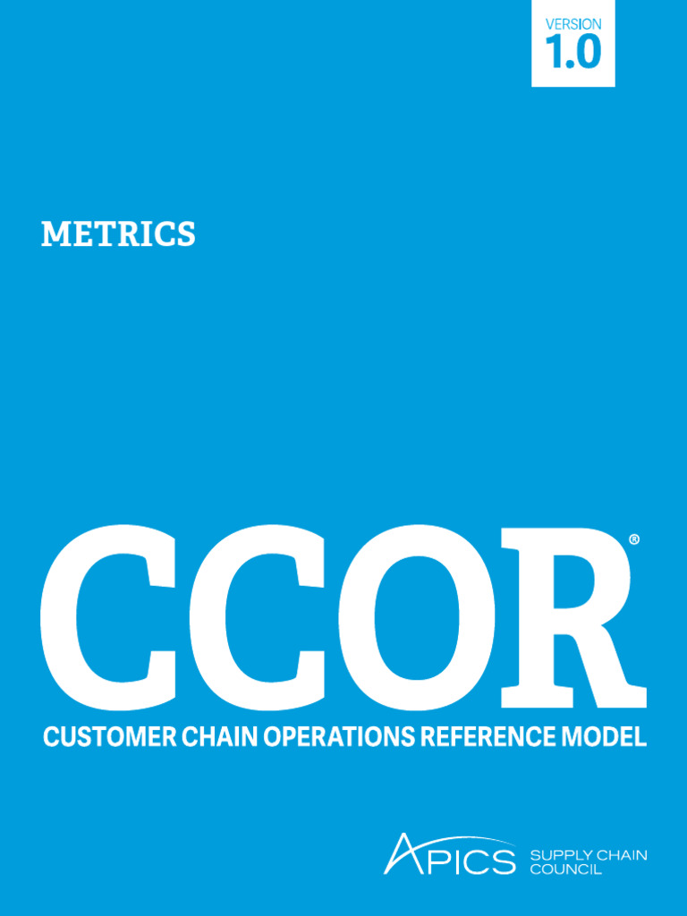 Ccor Metrics Framework | PDF | Service Level Agreement | Business Economics