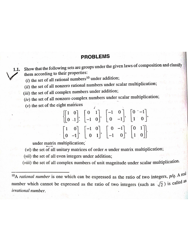 Group Theory Questions | PDF