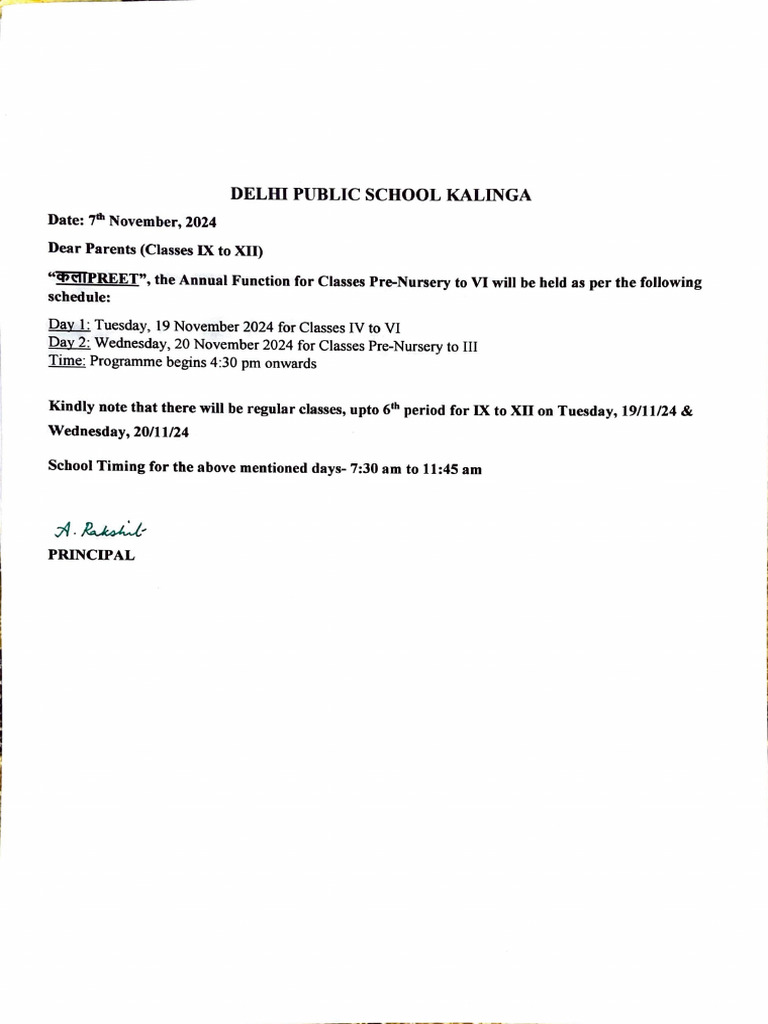 Notice Class 9-12 | PDF
