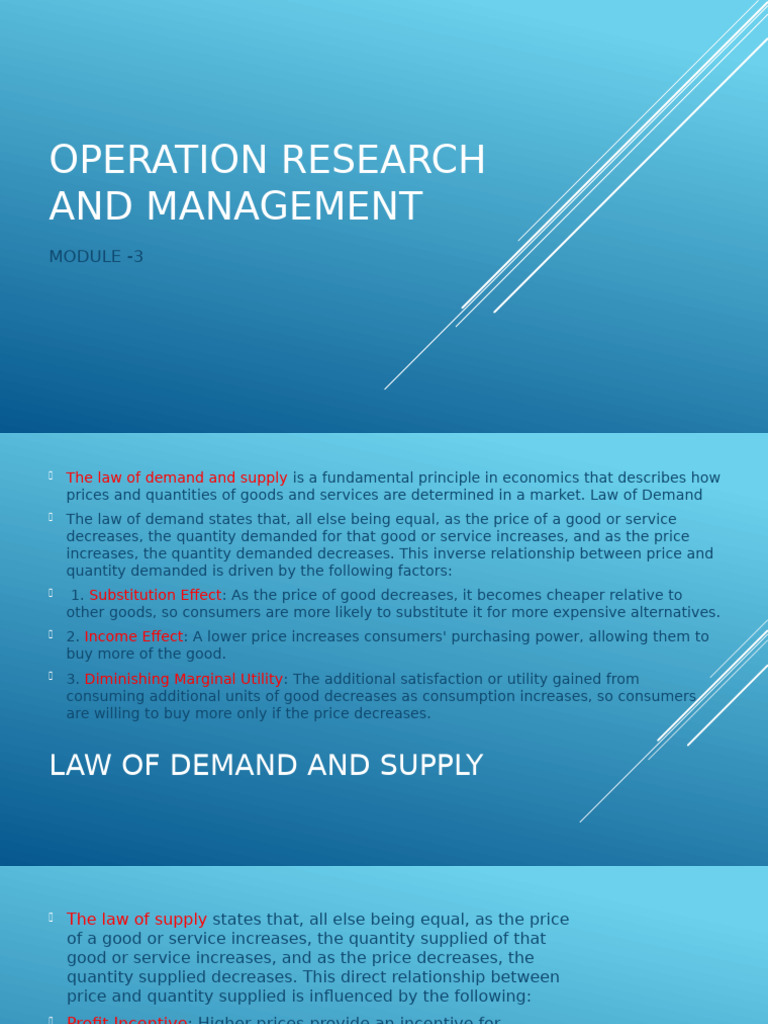Module 3 Ppt Assignment 1and2 Pdf Supply And Demand Demand