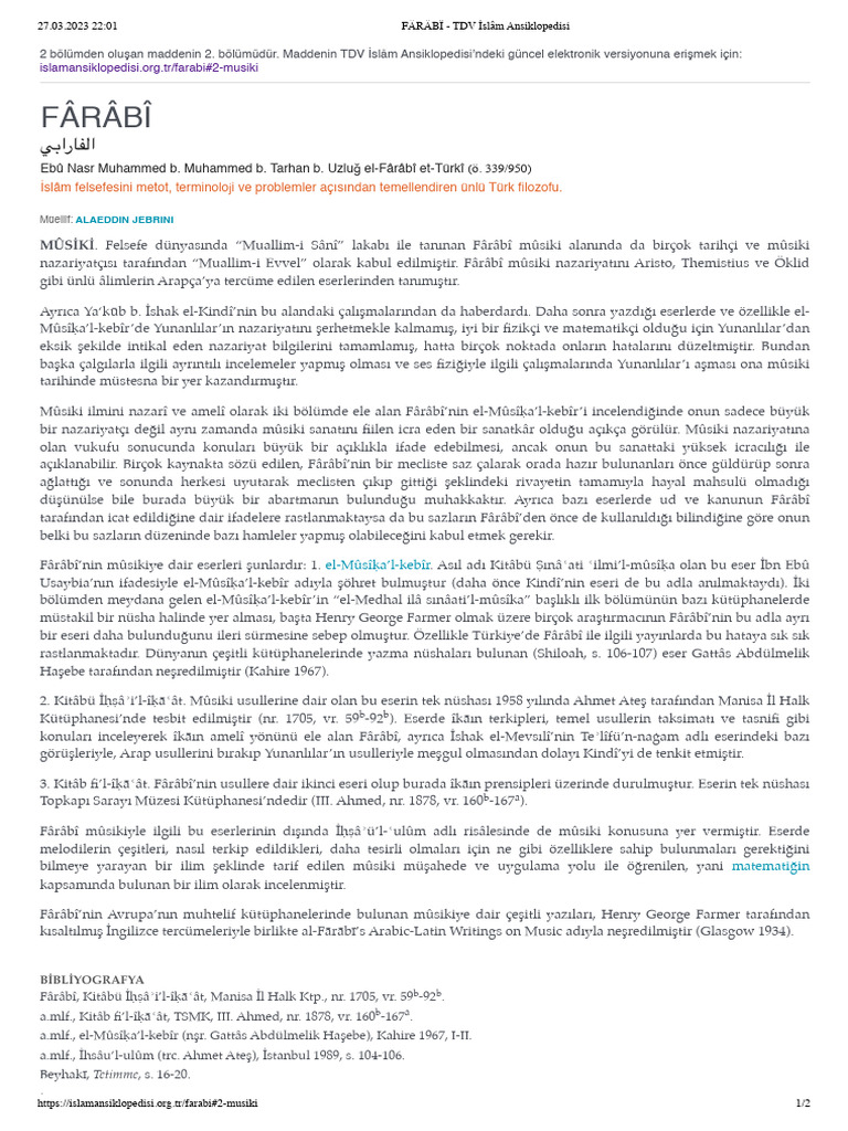 FA RA BI - TDV I Sla m Ansiklopedisi_241121_135029 | PDF