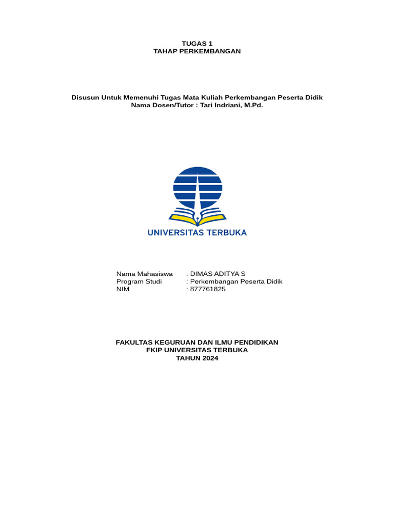 Template Tugas 1 | PDF