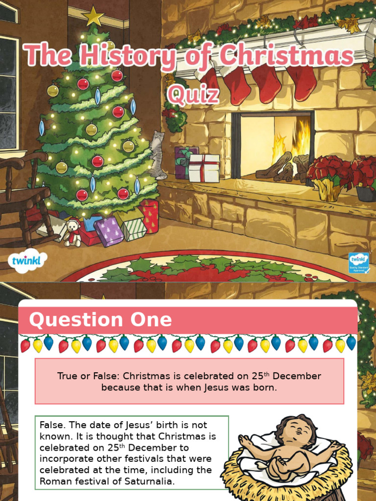 T H 1633942016 Ks2 The History of Christmas Quiz PPT 2 Ver 2 | PDF ...