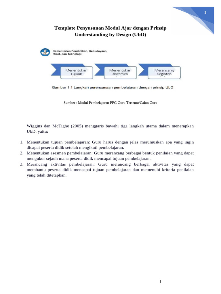 Tugas Modul Ajar dengan UbD_Mimin | PDF