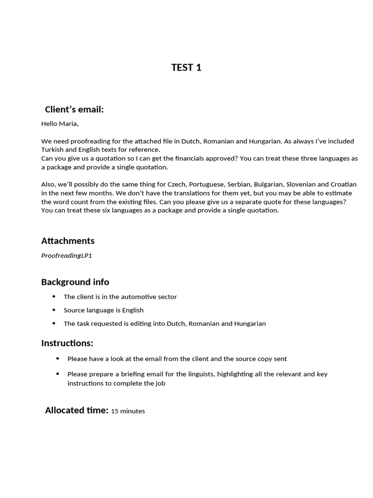 Straightforward Copy Test | PDF