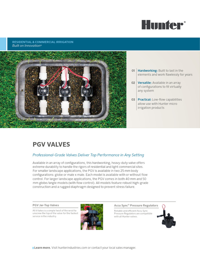 PGV 1 inch | PDF | Valve | Plumbing