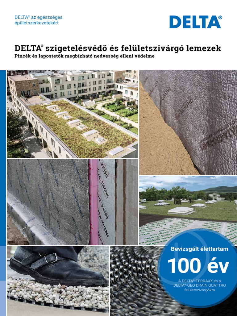 DELTA Felületszivárgó Lemezek Prospektus | PDF
