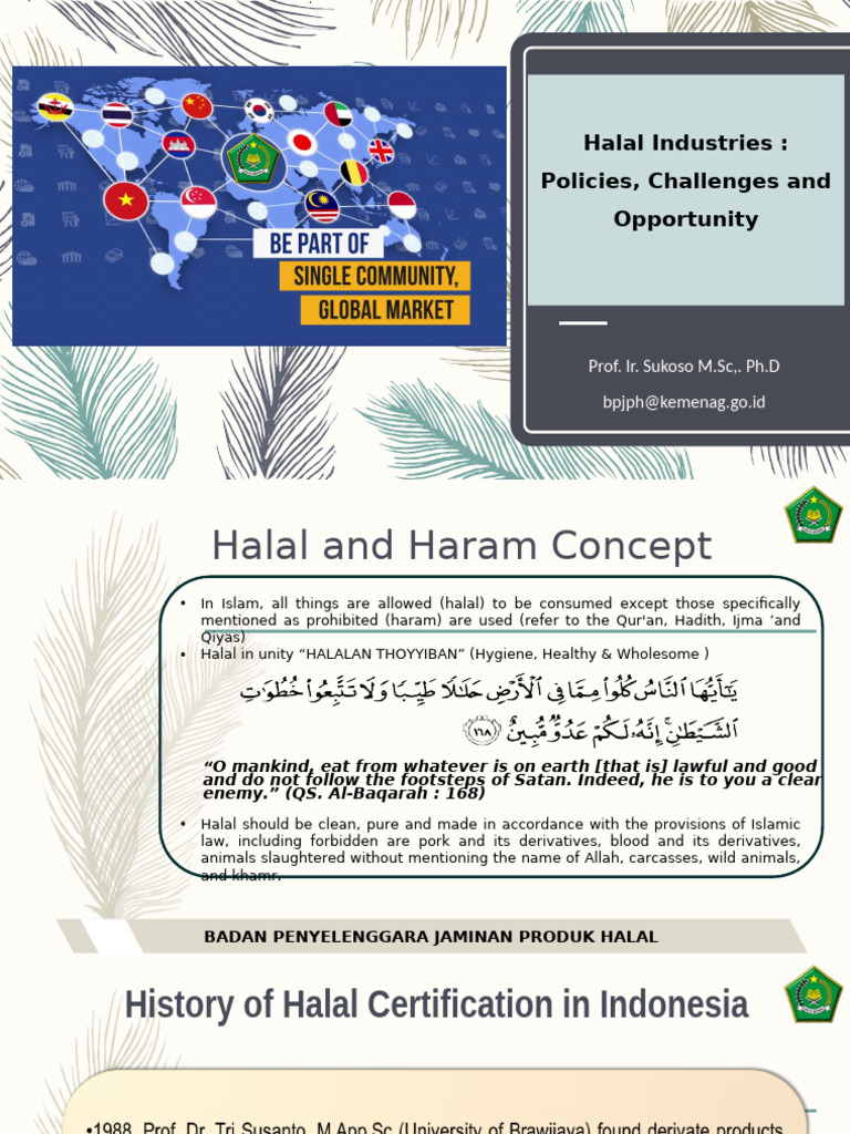 260918 - Halal Industries. Policies, Challenges and Opportunities | PDF ...