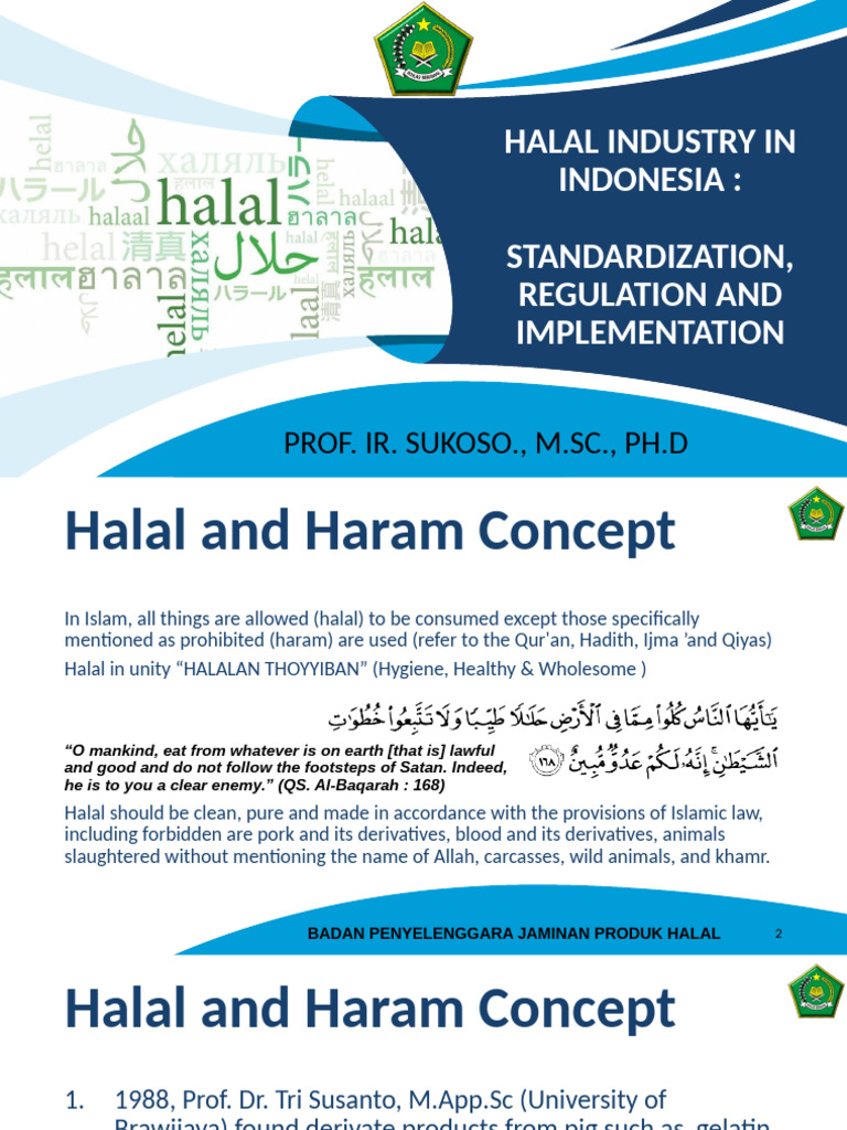 141118 - Halal Industry in Indonesia Standardization, Regulation and ...