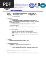 Grade 10 Cheer Dance Lesson Plan | PDF | Cheerleading | Dances
