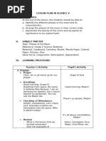 Detailed Lesson Plan in Science 5-Phases of The Moon | PDF