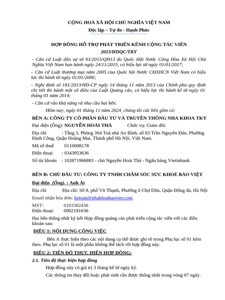 HD HTPT KÊNH CTV | PDF