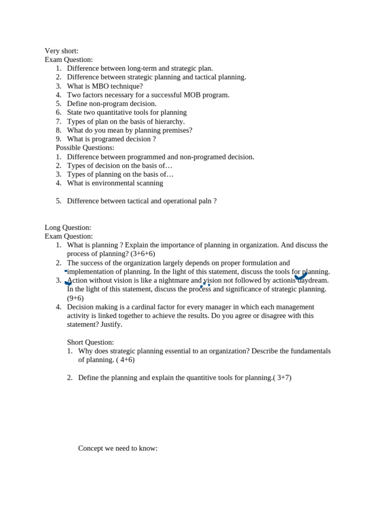 Planning | PDF | Goal | Strategic Planning
