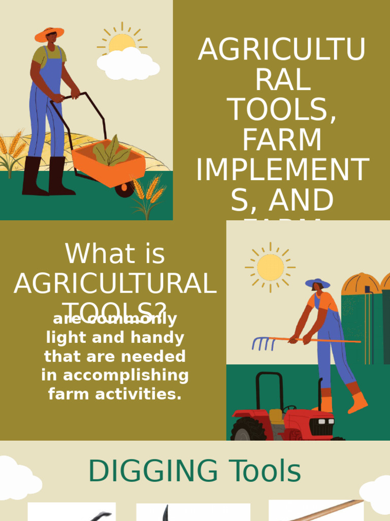 Agricultural Tools 1 3 | PDF | Agriculture | Horticulture