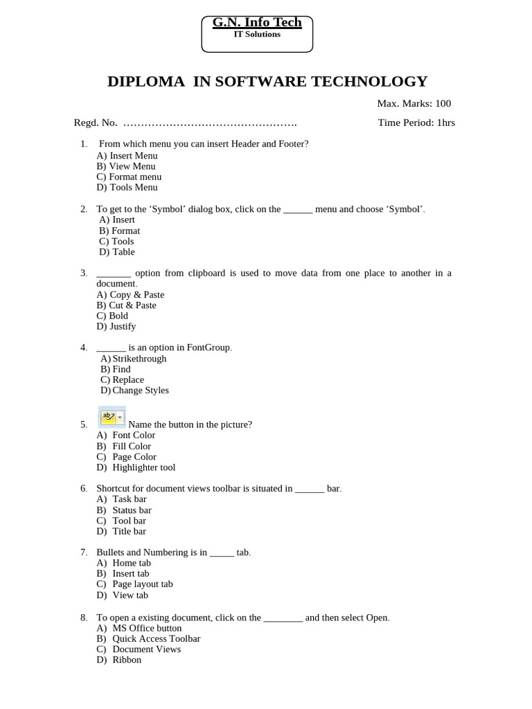 DIST Objective | PDF | Microsoft Excel | Microsoft Word
