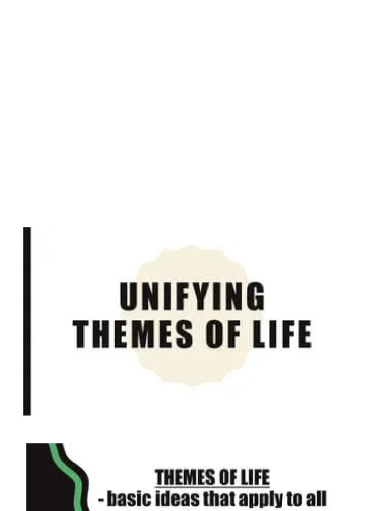Unifying Themes | PDF