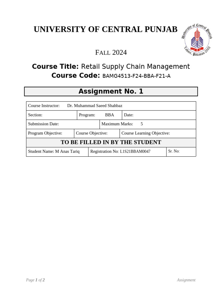 Assignment 1 RSC | PDF | Franchising | Business Process