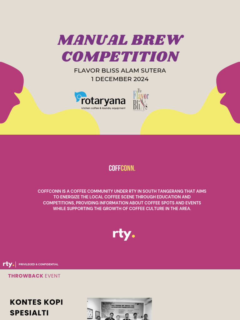 Manual Brew Competition - Flavor Bliss | PDF | Coffee | Hot Drinks