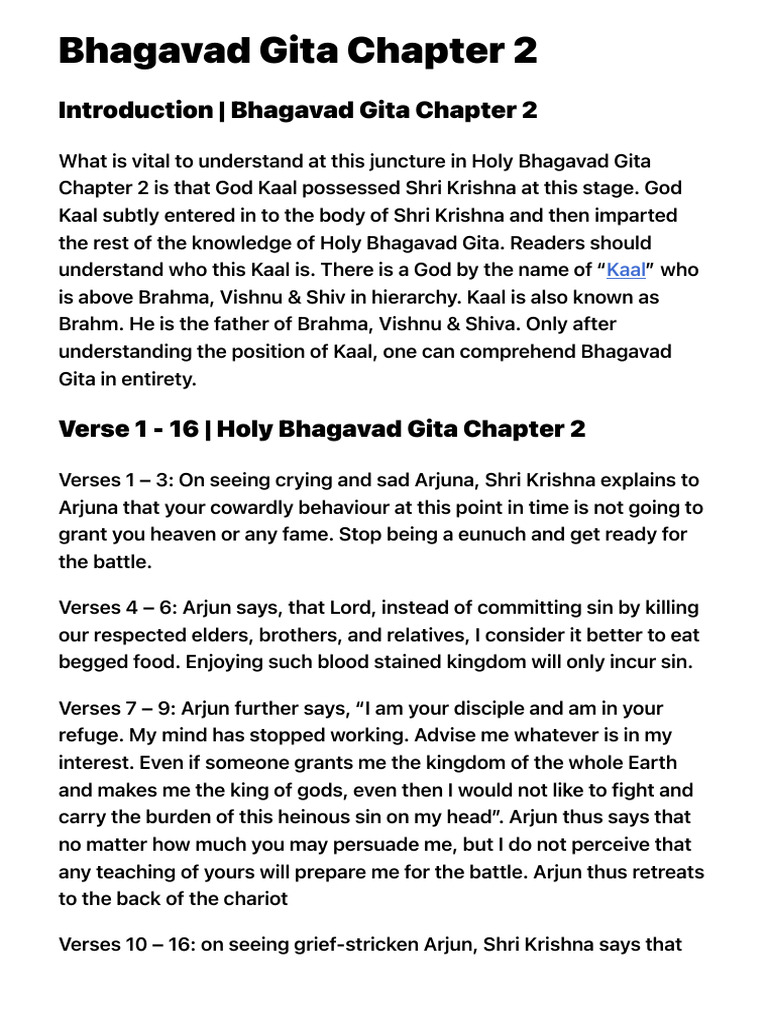 Chapter 1 | PDF | Bhagavad Gita | Indian Religions