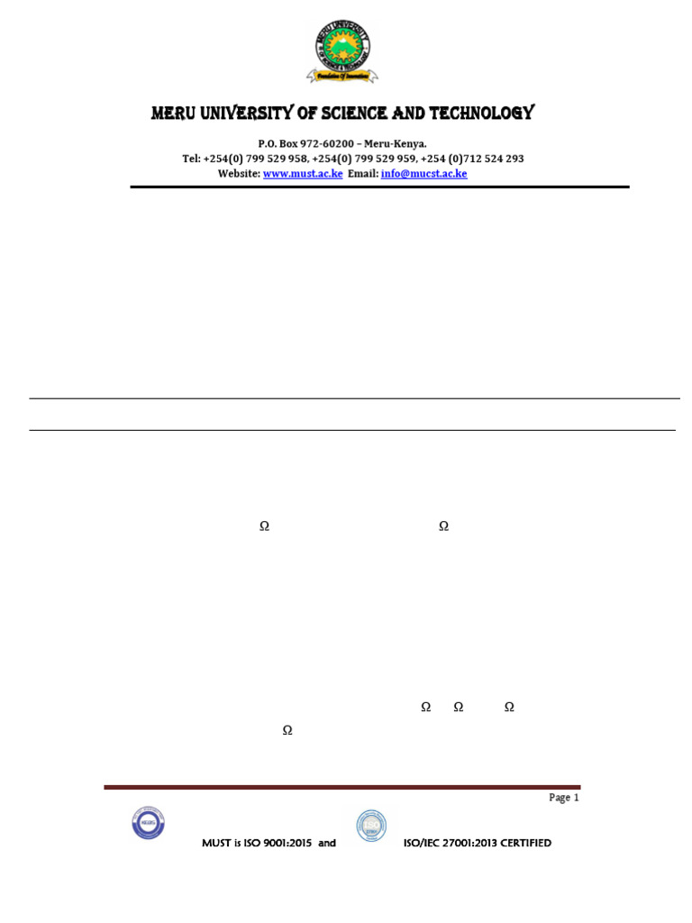 Eet 3252 Analogue Electronics II | PDF | Operational Amplifier | Amplifier