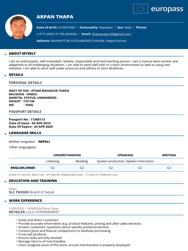 Arpan Thapa Document | PDF