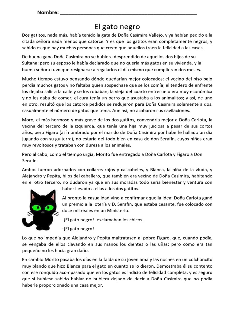 El Gato Negro12222 | PDF