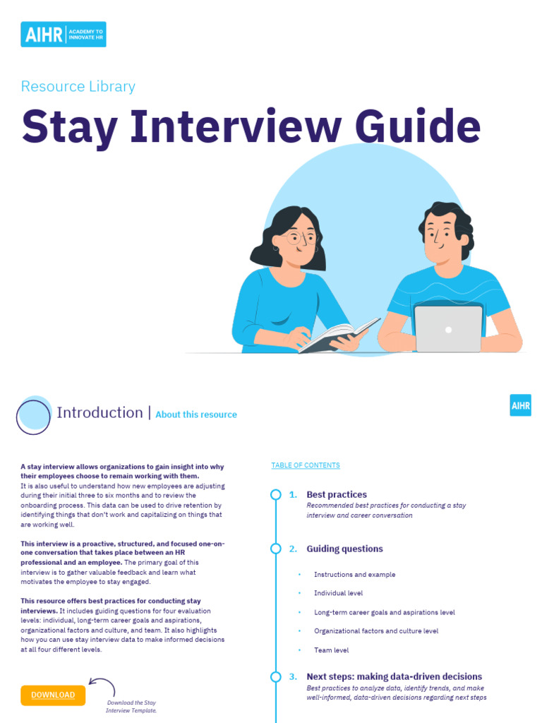 Stay_Interview_Guide | PDF | Goal | Employment