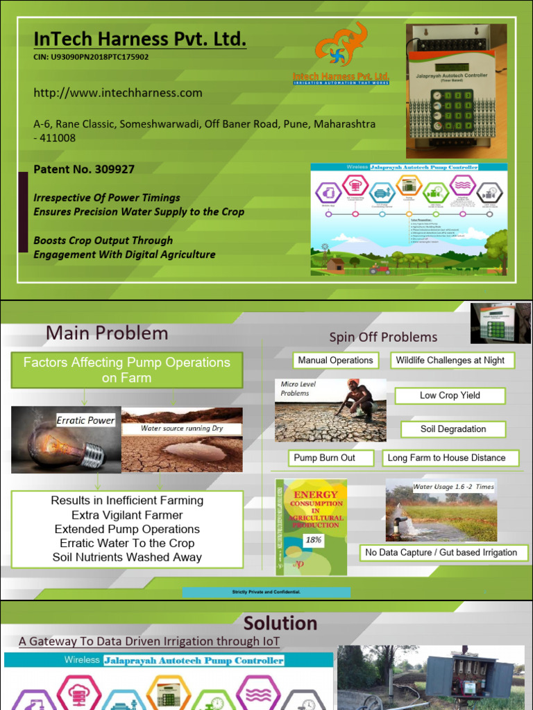 Iitp Pitch | PDF | Irrigation | Internet Of Things