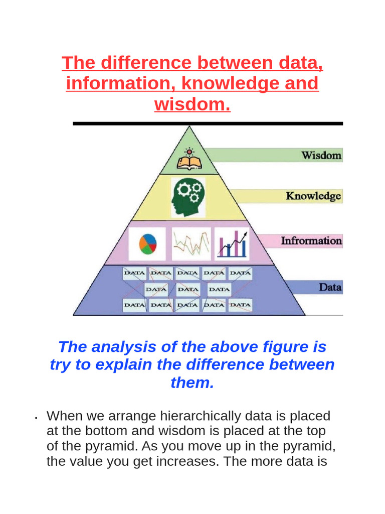 Understanding Data to Wisdom | PDF