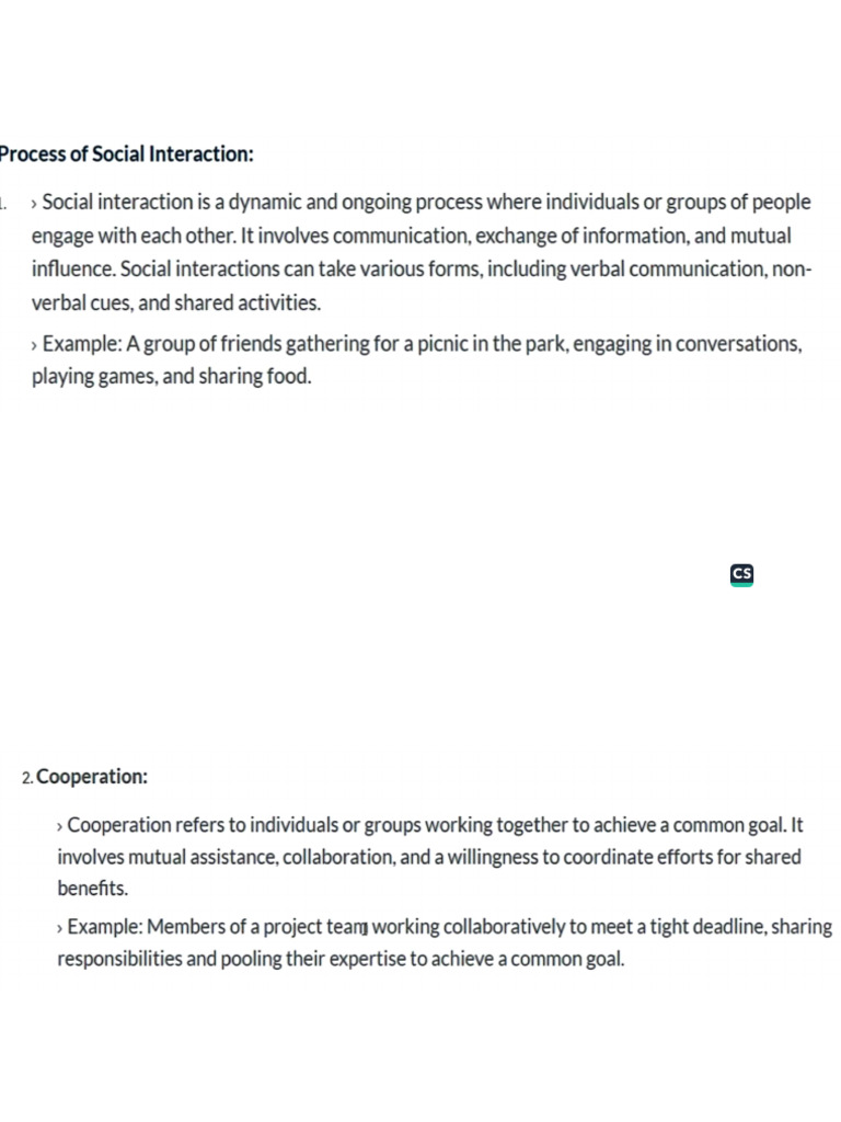 Process & Levels of Social Interaction | PDF