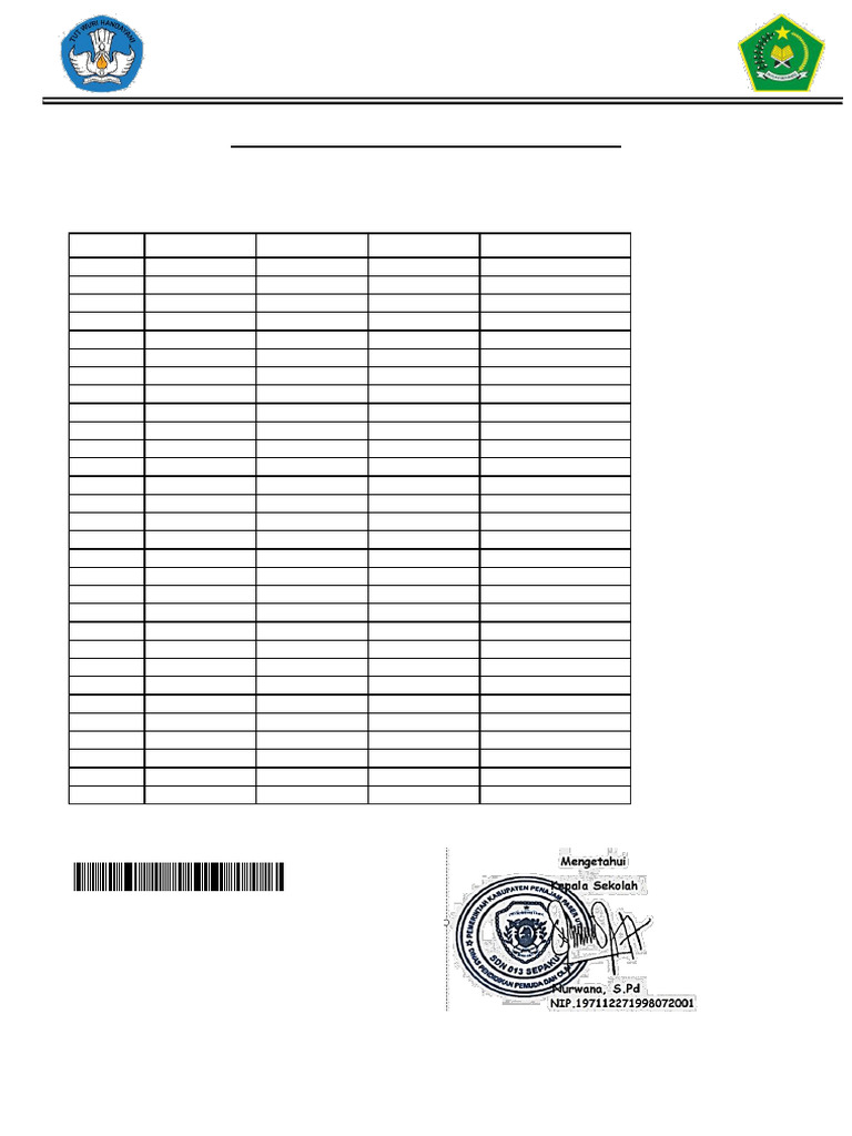 Rekap Absen Nov 013' | PDF